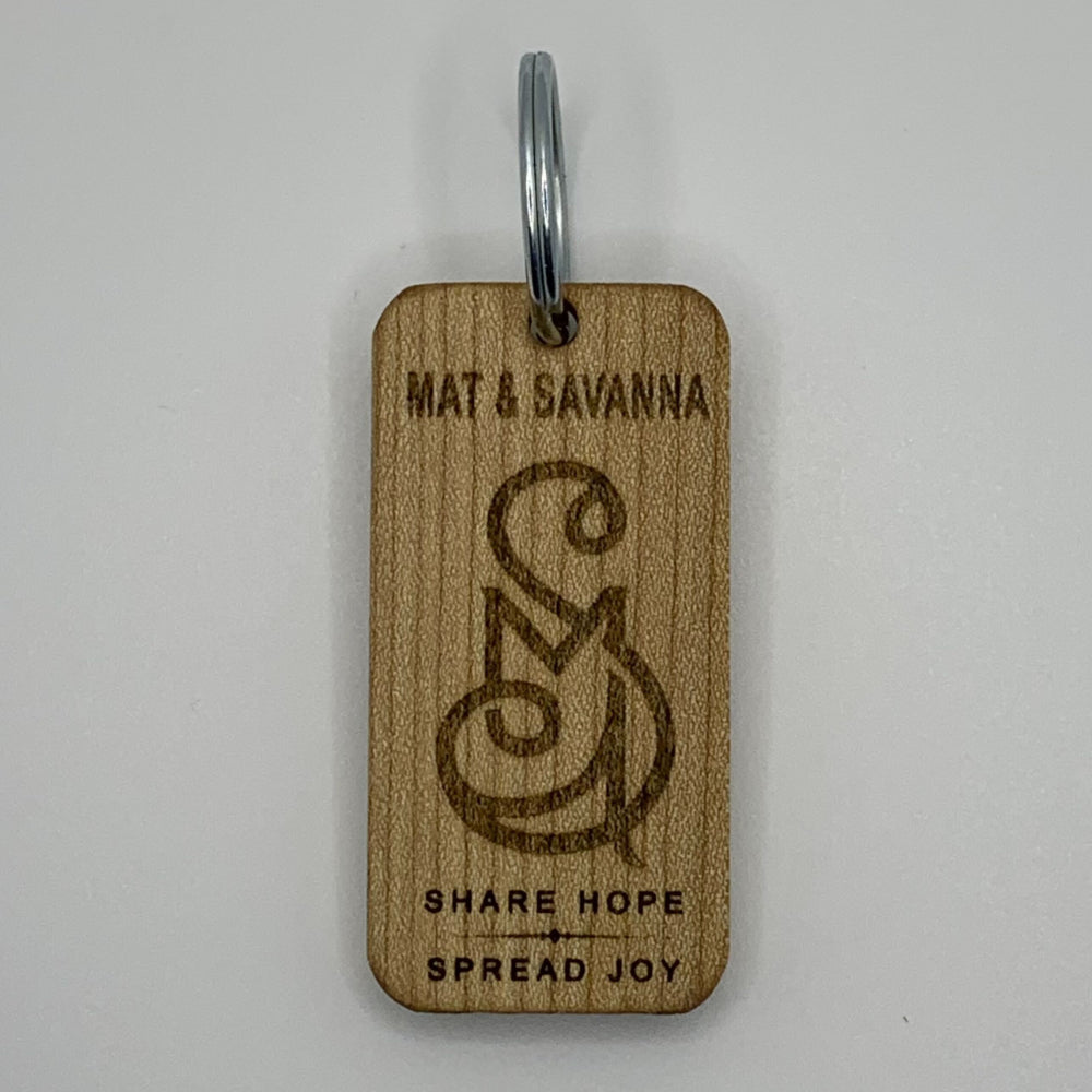 Wooden Keychain [HANDMADE] – Mat and Savanna